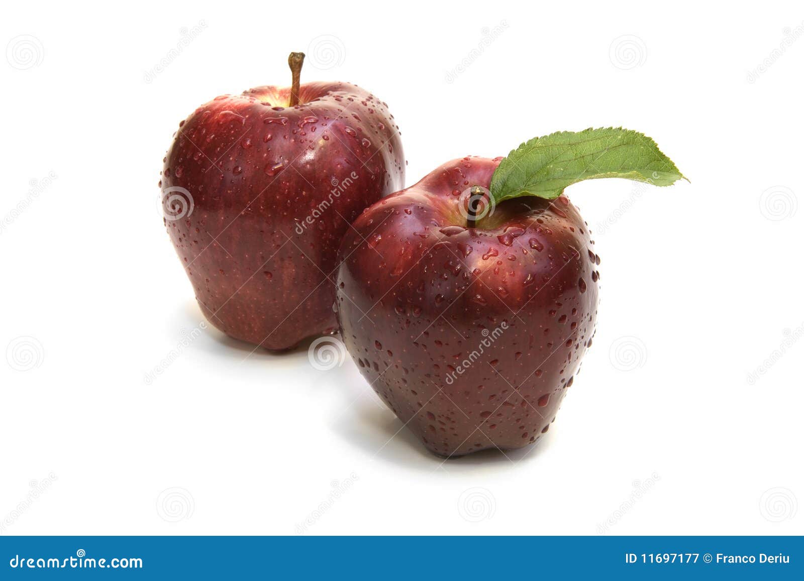 Two red apples stock image. Image of healthy, freshness - 11697177