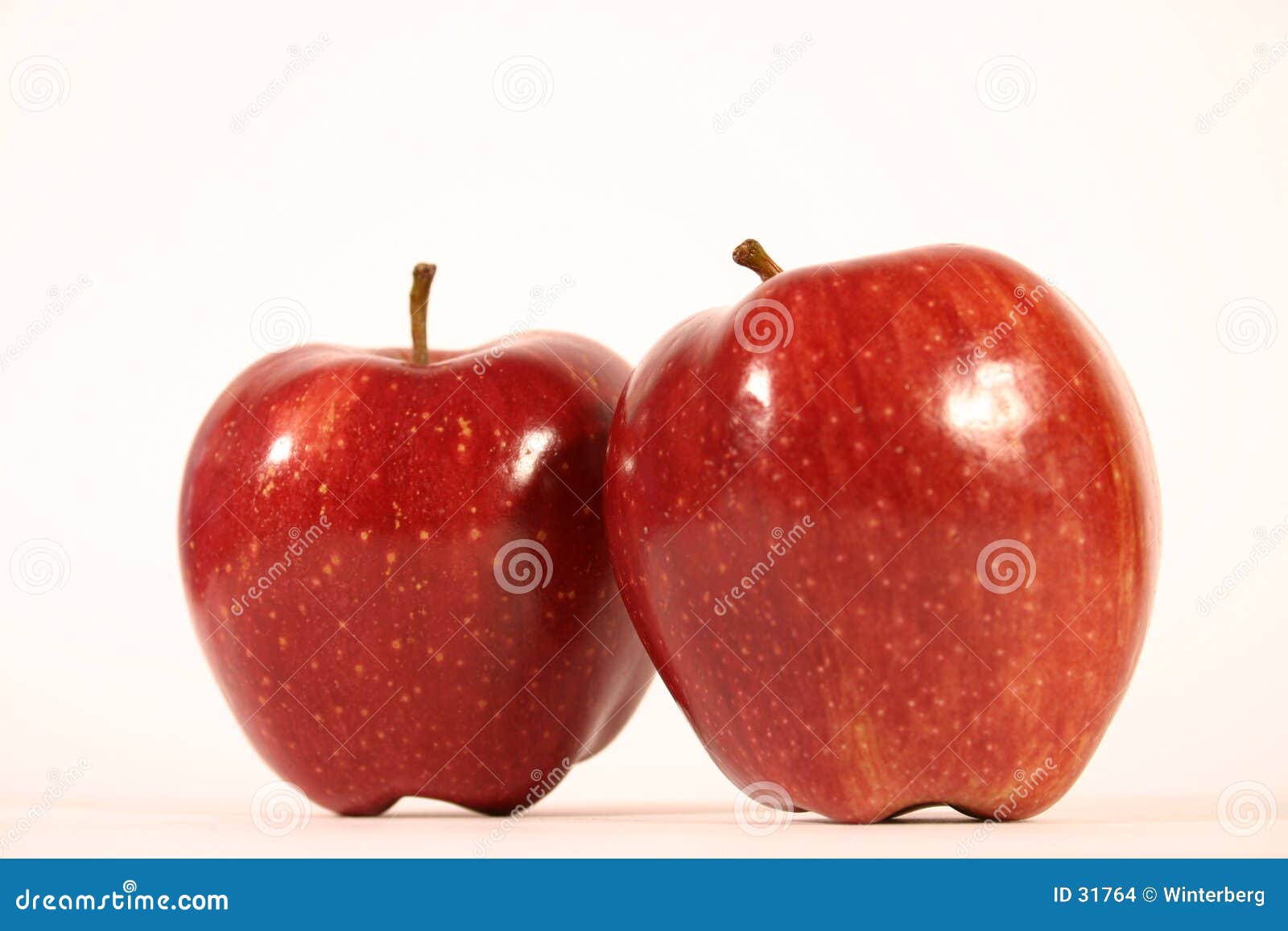 Two Red Apples stock photo. Image of health, skin, vitamin - 31764