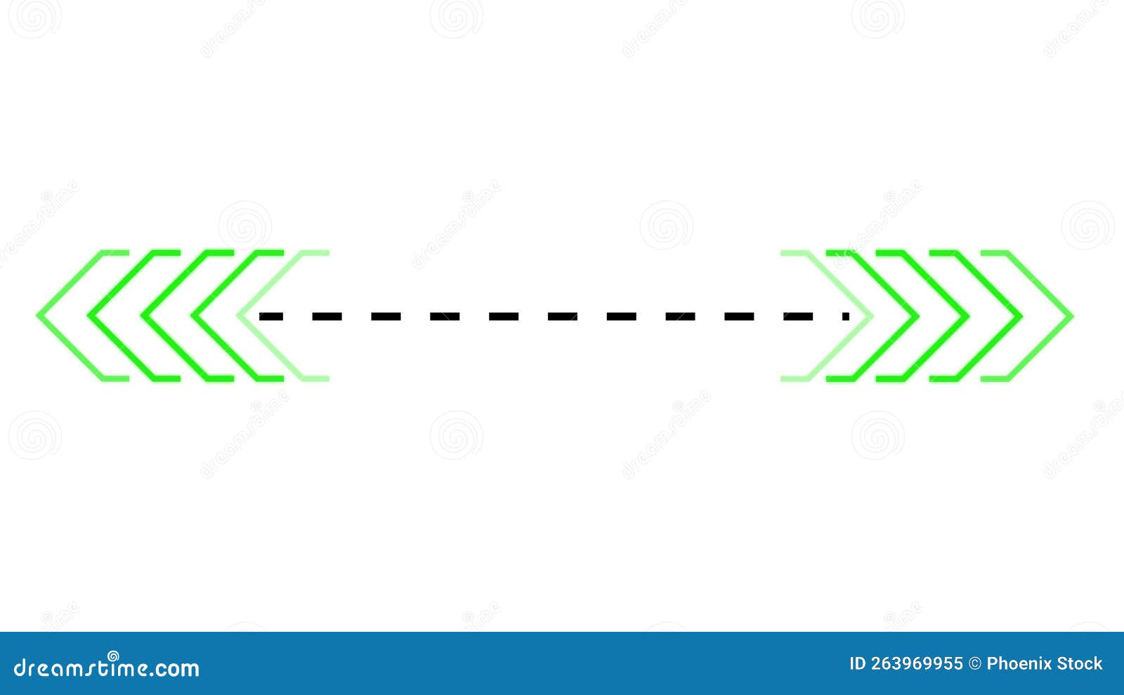 Two Green Arrows Separated by a White Dotted Line Motion Graphics.Can ...