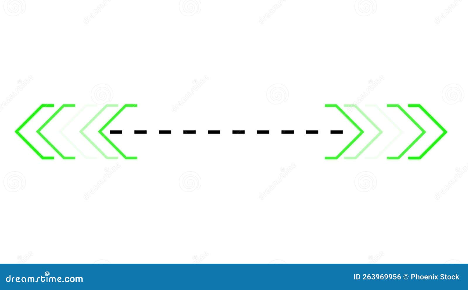 Two Green Arrows Separated by a White Dotted Line Motion Graphics.Can ...