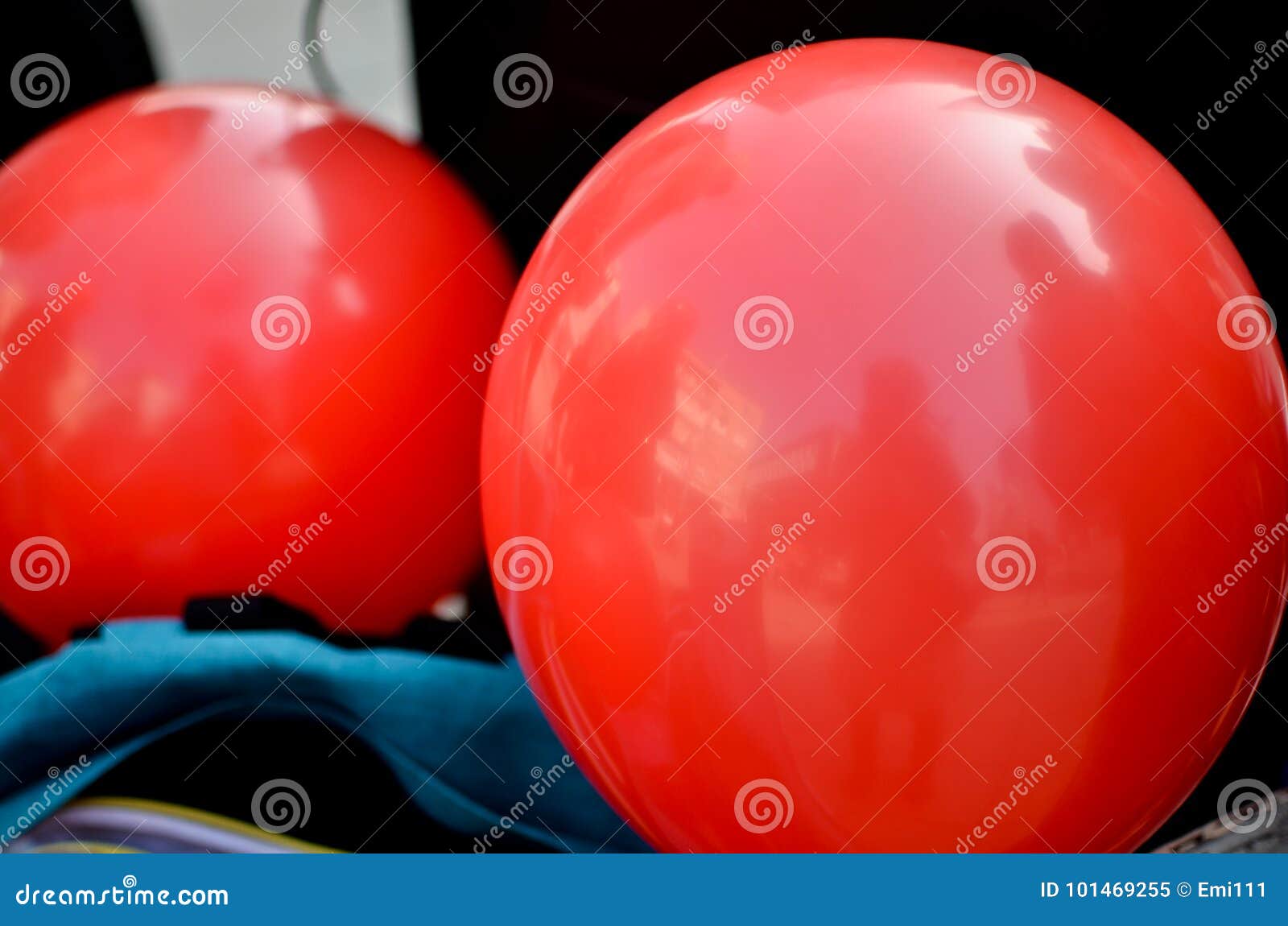 Two red balloons stock image. Image of bright, romance - 101469255