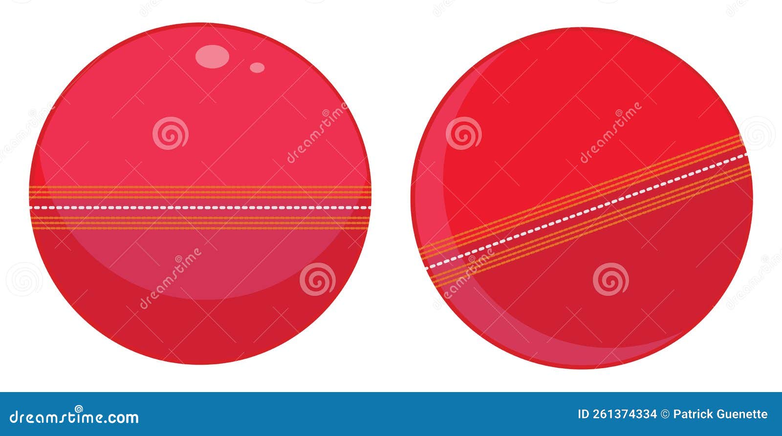 Two red balls, icon stock vector. Illustration of leisure - 261374334