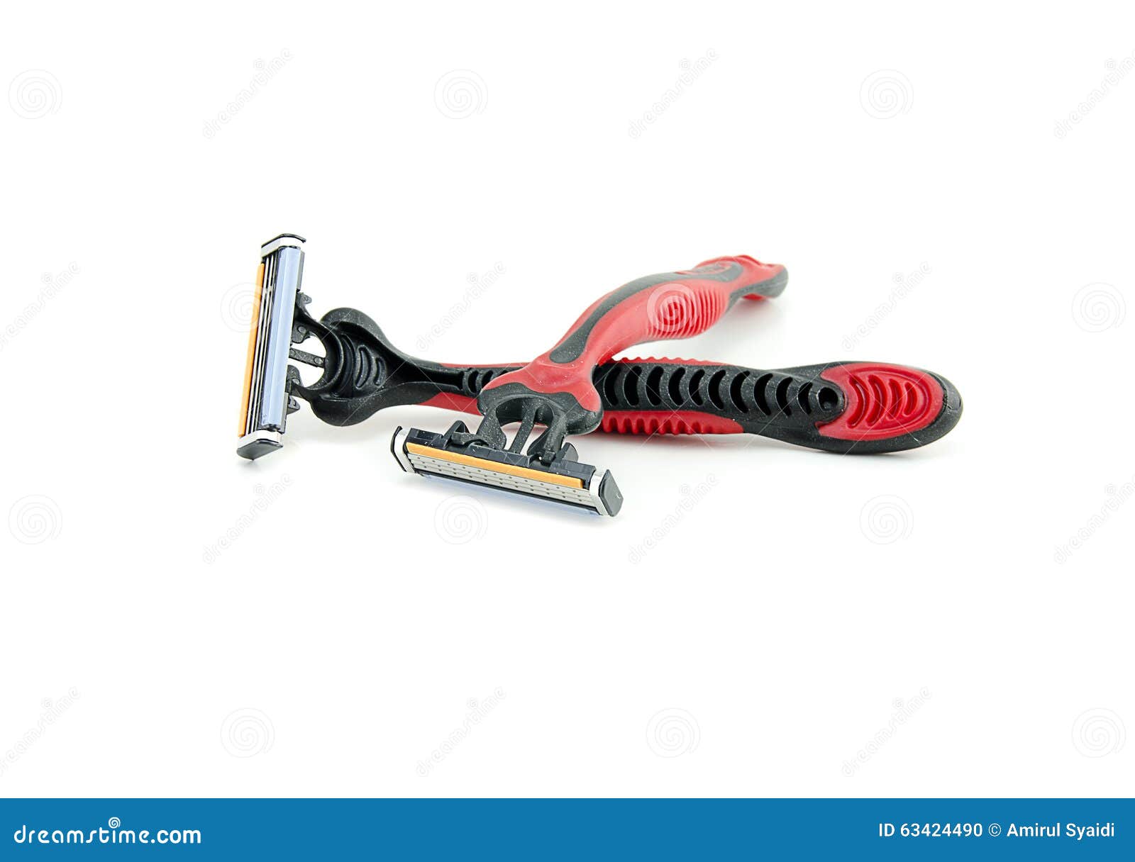 Two Red and Black Disposable Shaving Razor Stock Photo - Image of ...