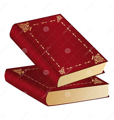 Two red books stock vector. Illustration of grunge, legal - 9138494