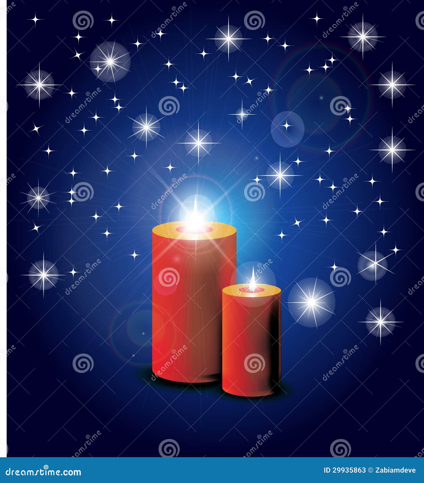 Red candles stock vector. Illustration of design, peace - 29935863
