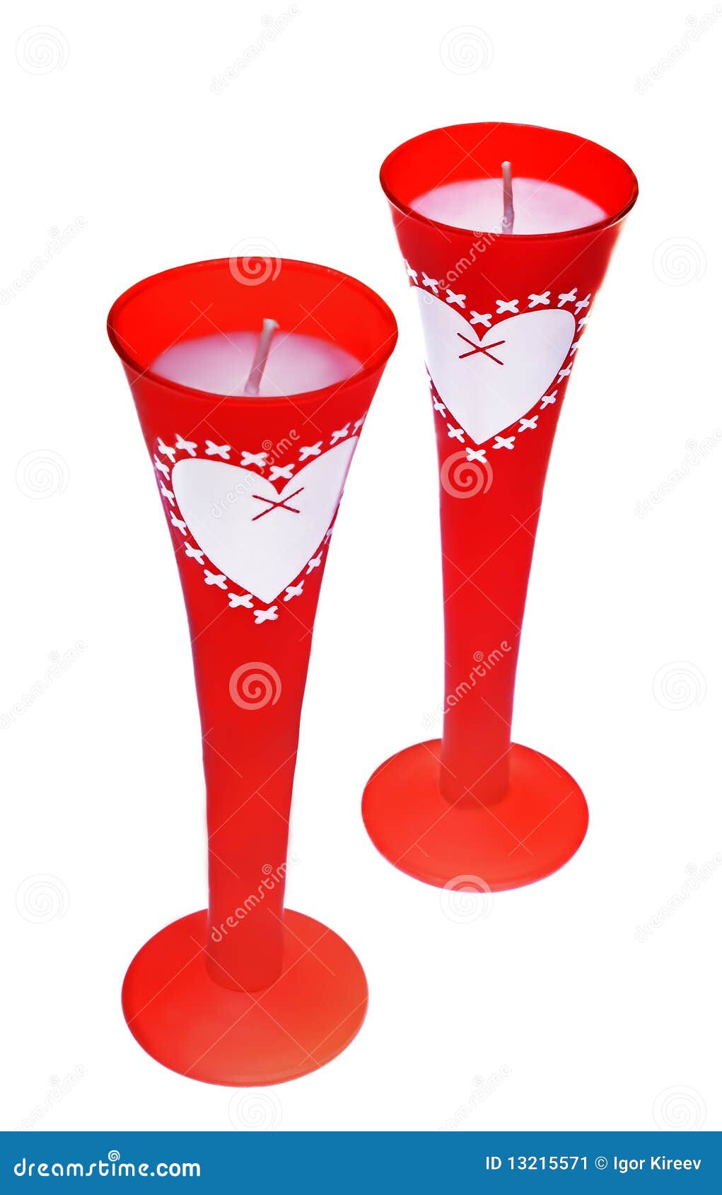 Two red candles stock image. Image of candles, aroma - 13215571