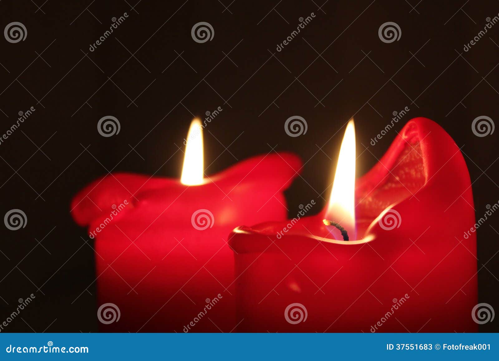 Two red candles stock image. Image of advent, love, relationship - 37551683