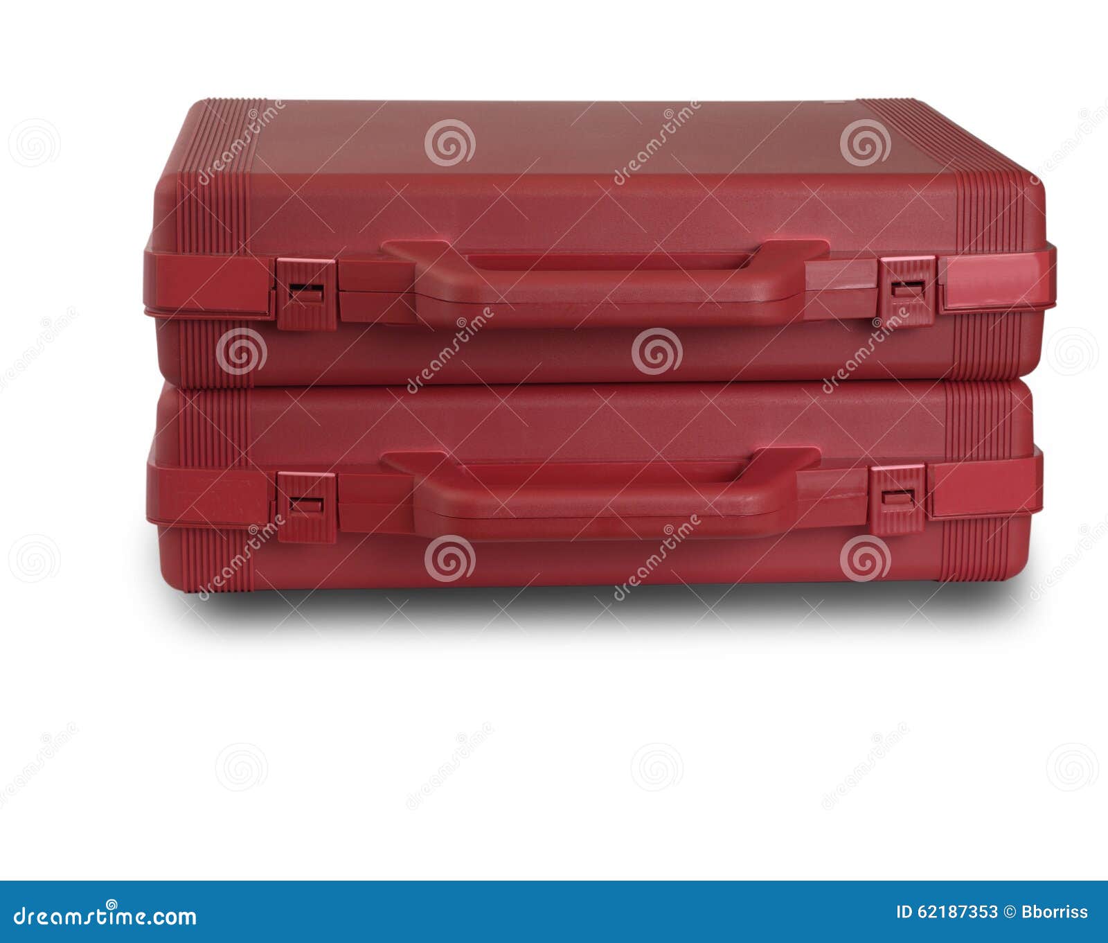 Two Red Cases with the Scientific Equipment Stock Image - Image of ...