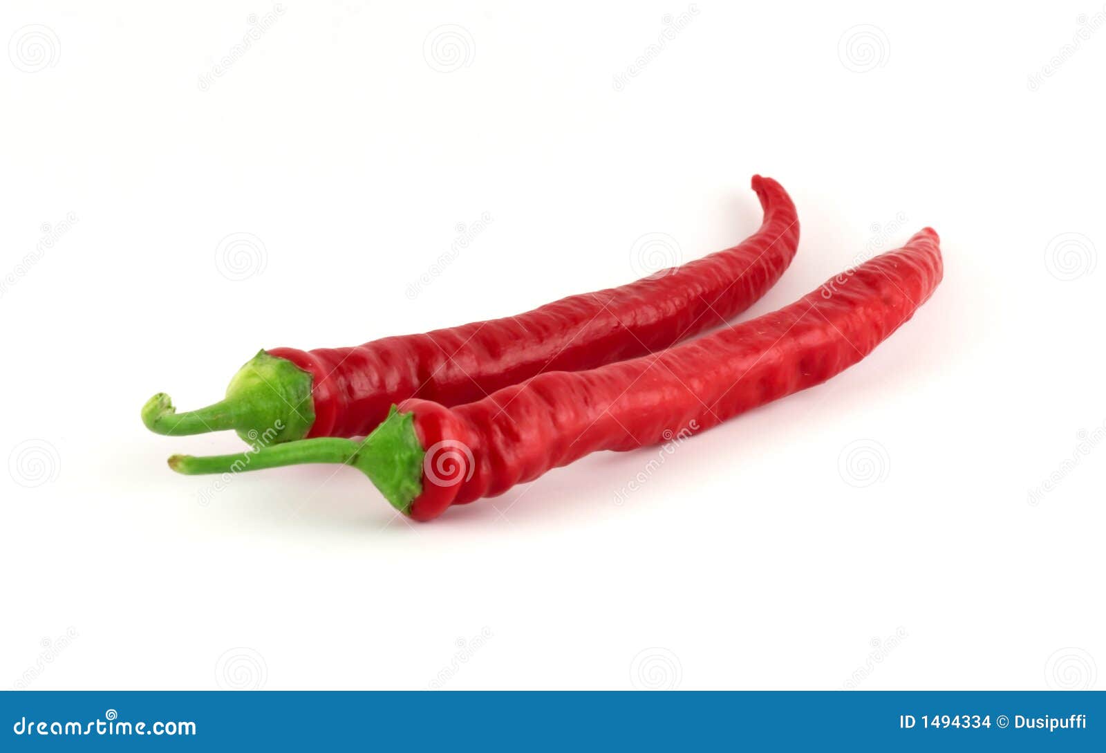 Two Red Chilli Paprikas Picture. Image: 1494334