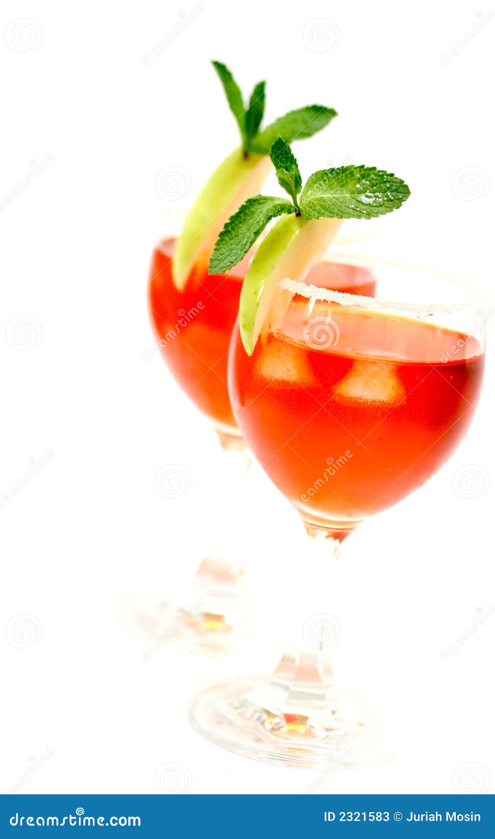 Two Red Cocktail Concoction Stock Image - Image of festive, enjoy: 2321583