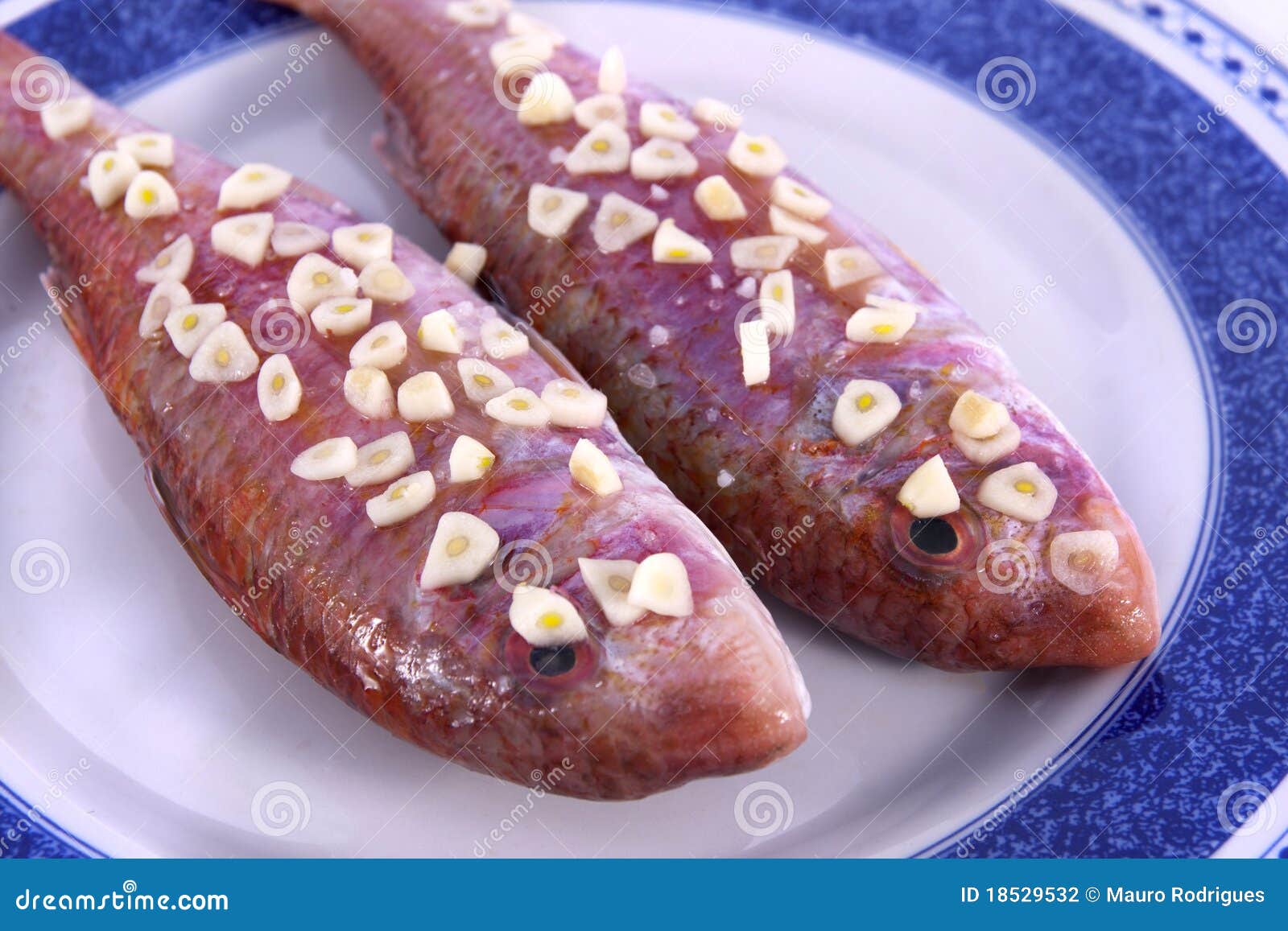 Two red fish stock photo. Image of protein, garlic, other - 18529532