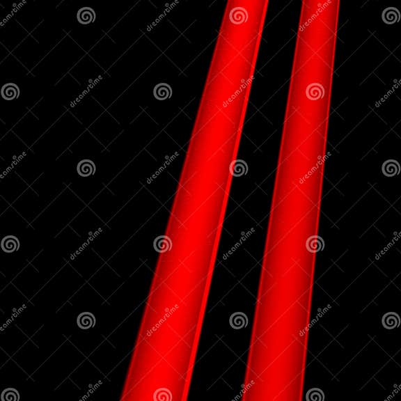 Two red lines stock illustration. Illustration of shapes - 68080