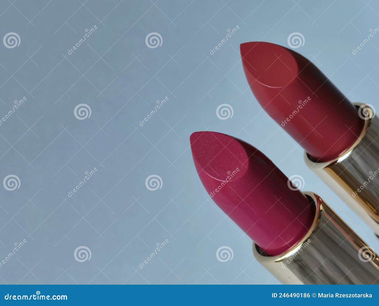Two red lipsticks stock photo. Image of lippy, female - 246490186