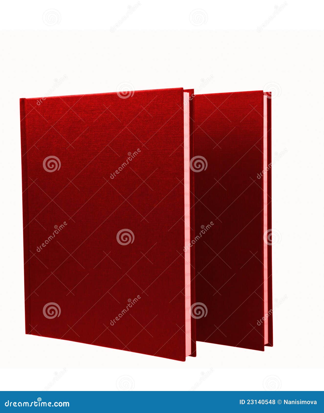 Two red notepads isolated stock photo. Image of closeup - 23140548