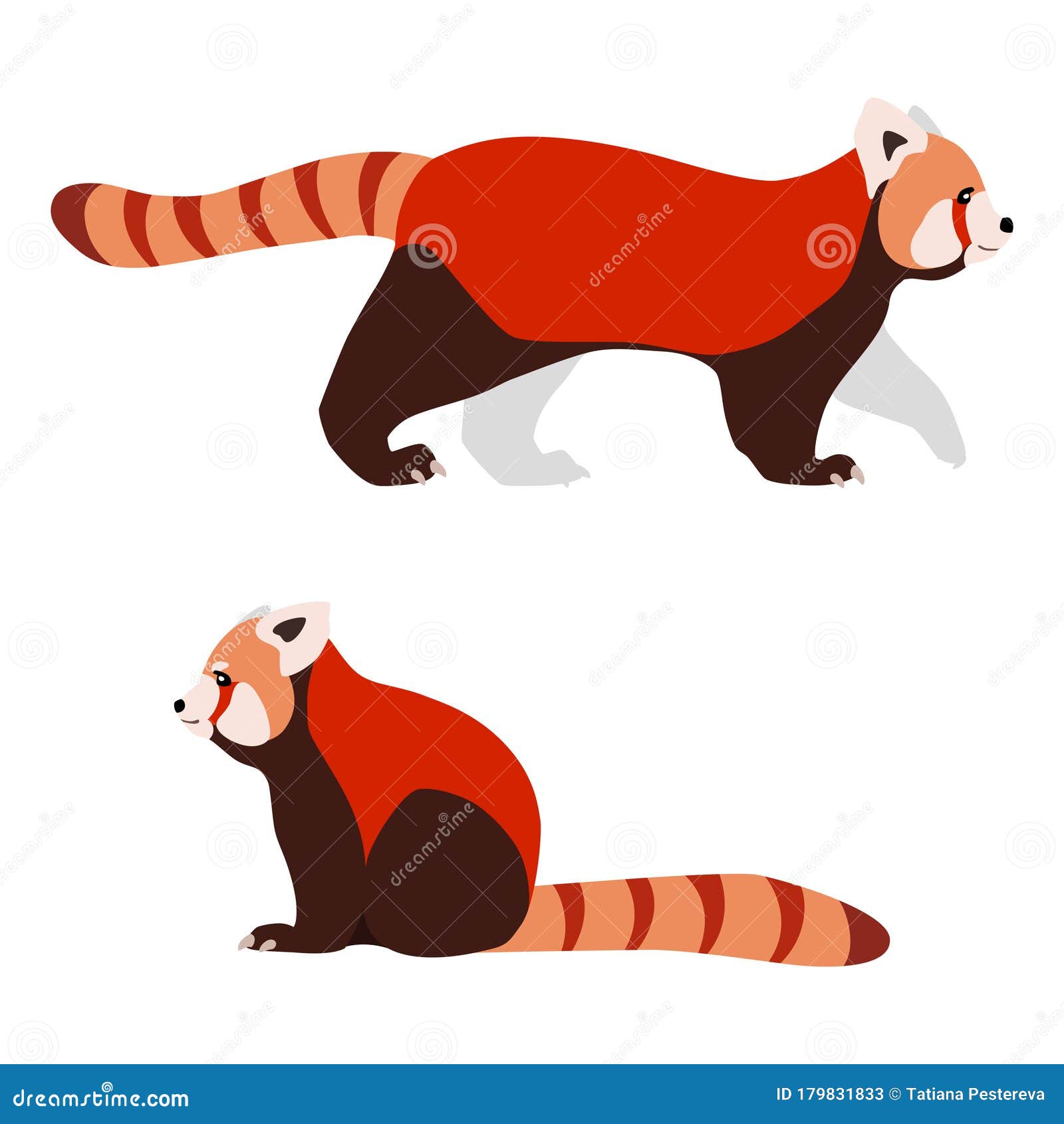 Panda Sitting Side View