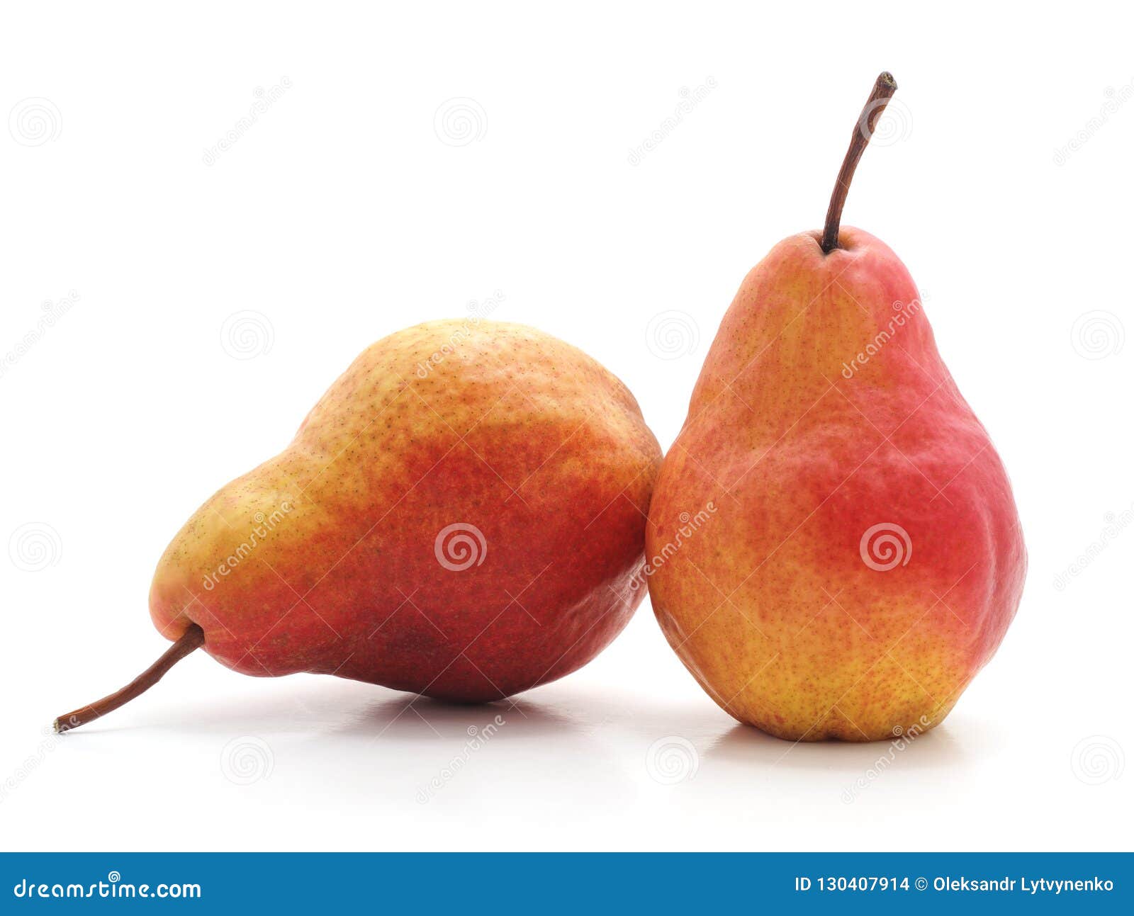 Two red pears. stock photo. Image of healthy, package - 130407914