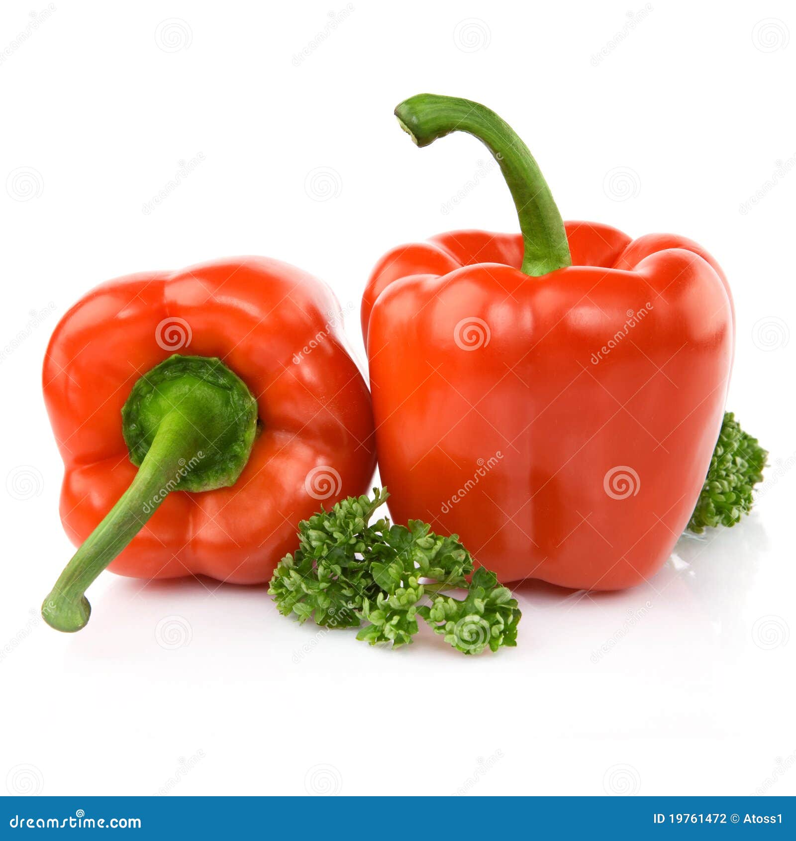Two Red Peppers stock photo. Image of bell, ripe, background - 19761472