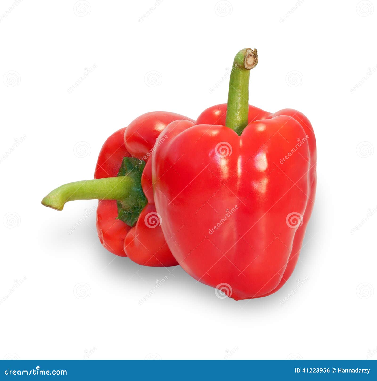 Two red peppers stock photo. Image of eclogic, organic - 41223956