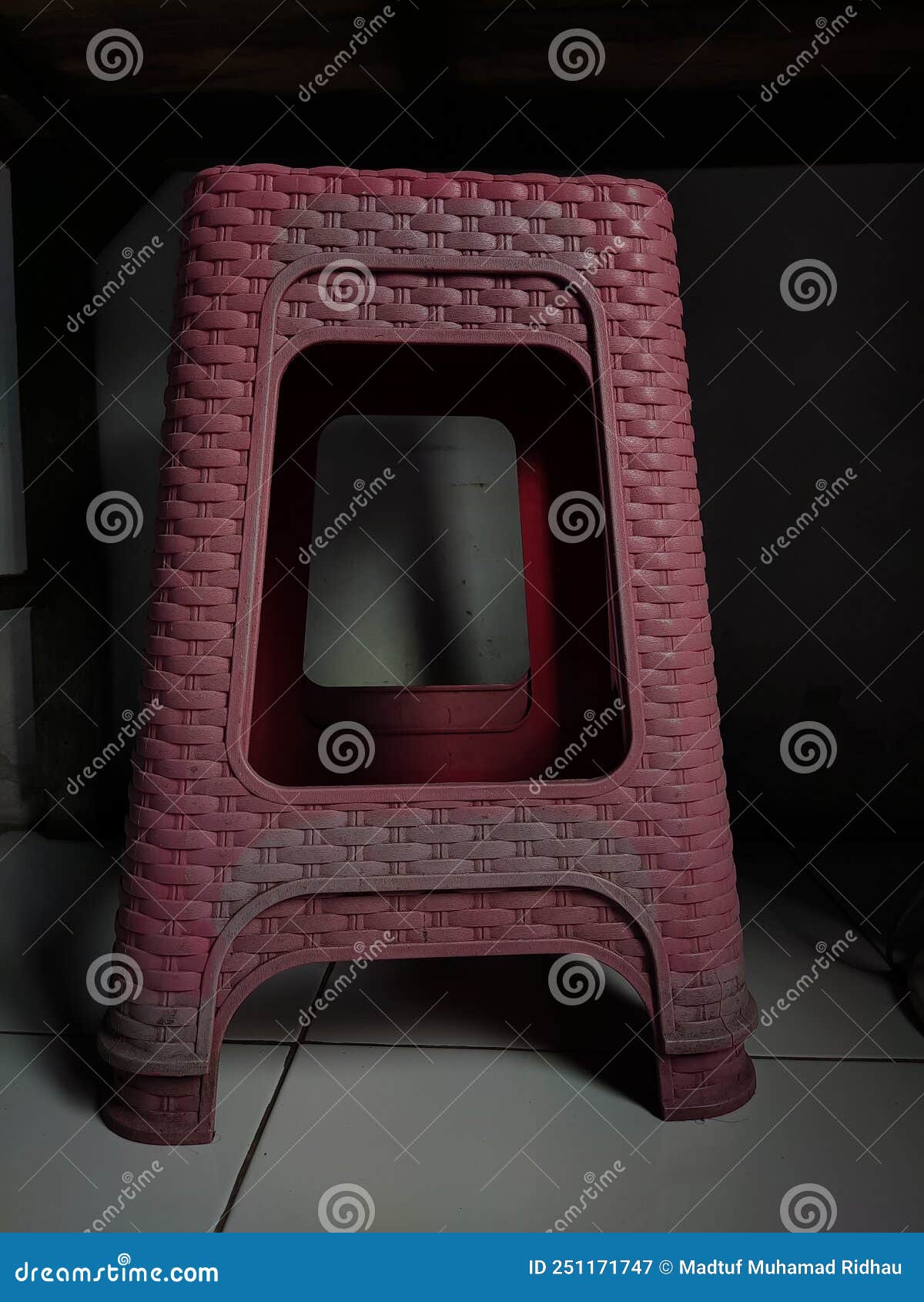 Two Plastic Chairs that Stacked Together Stock Image - Image of text ...