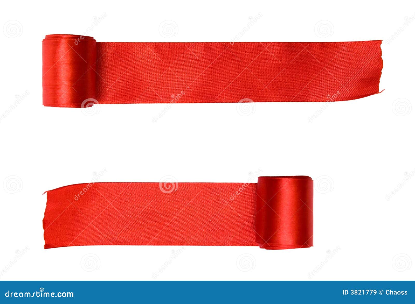 Two red ribbons stock image. Image of twisted, isolated - 3821779
