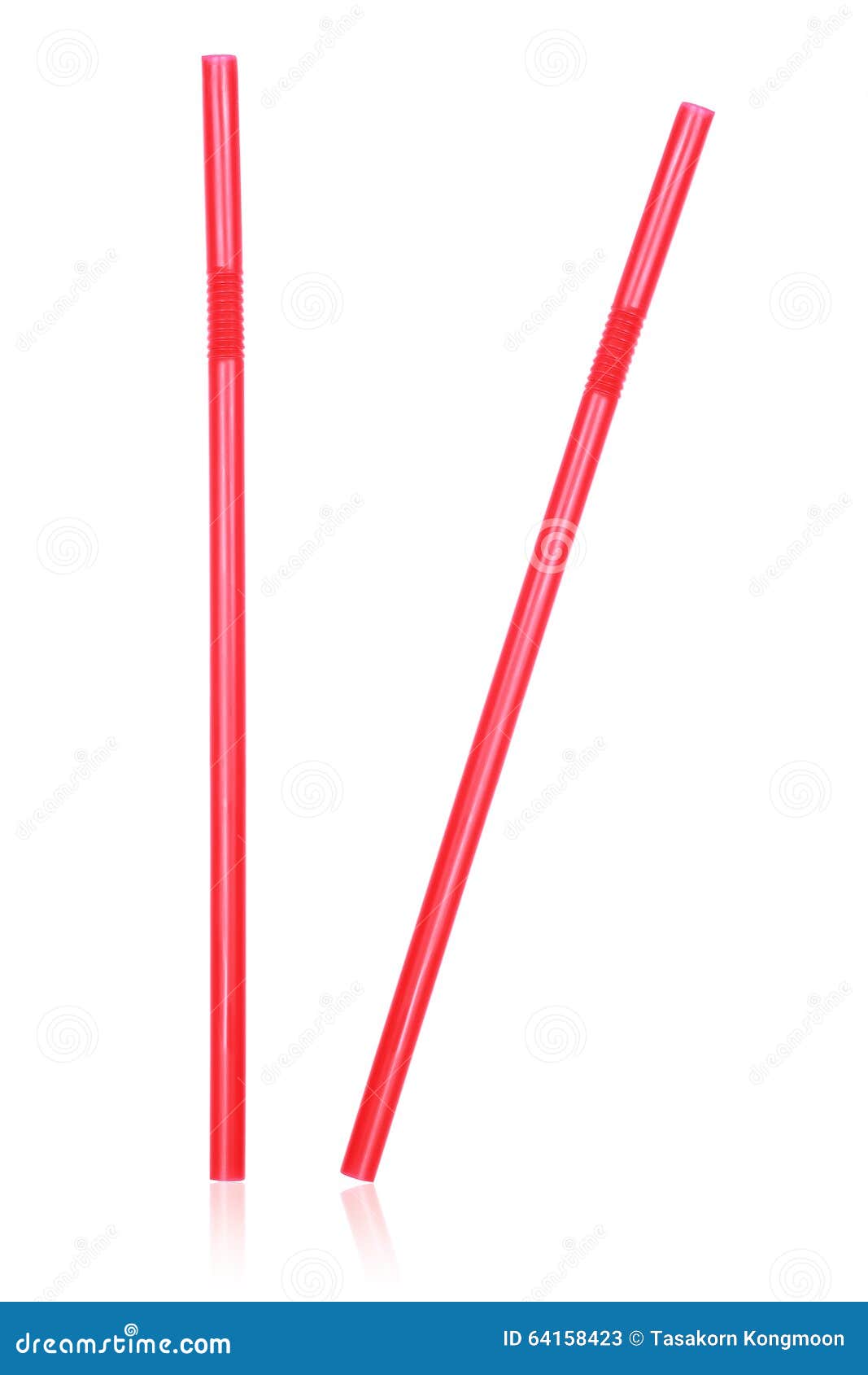 Two red straws on white stock image. Image of fresh, candid - 64158423