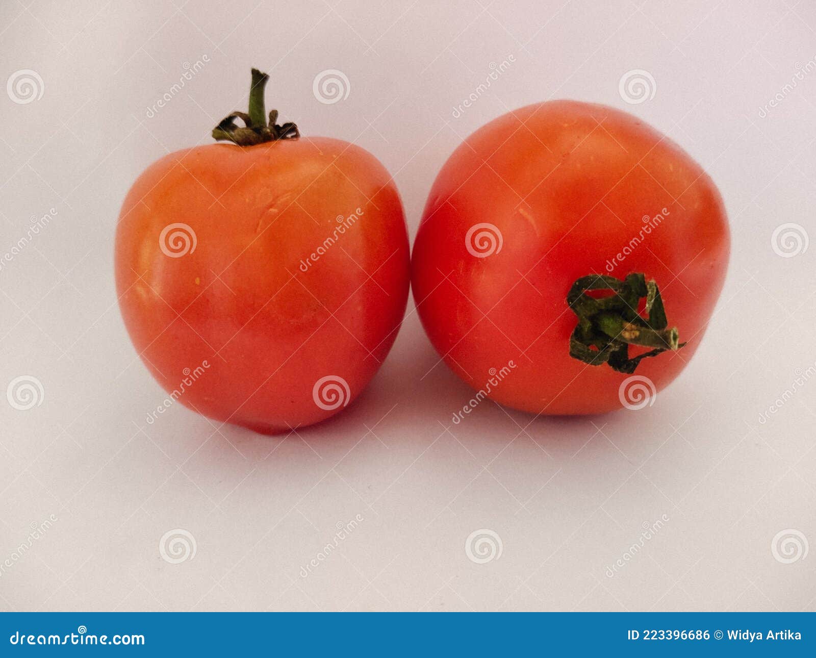 Two Red Tomatoes Isolated on White Background Stock Photo - Image of ...