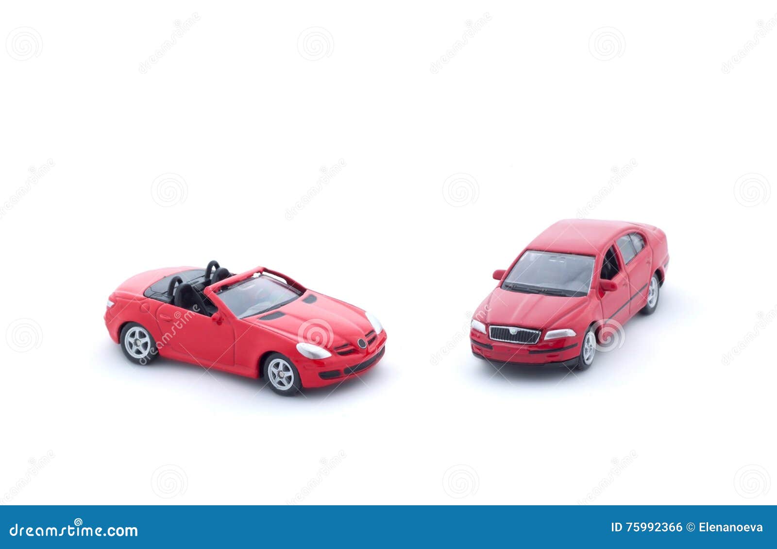 Two Red Toy Cars on White Background, Stock Photo - Image of natural ...