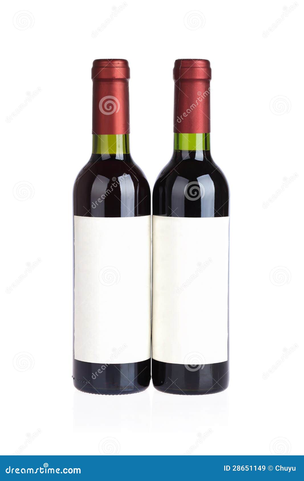Two red wine bottles stock image. Image of blank, clean - 28651149