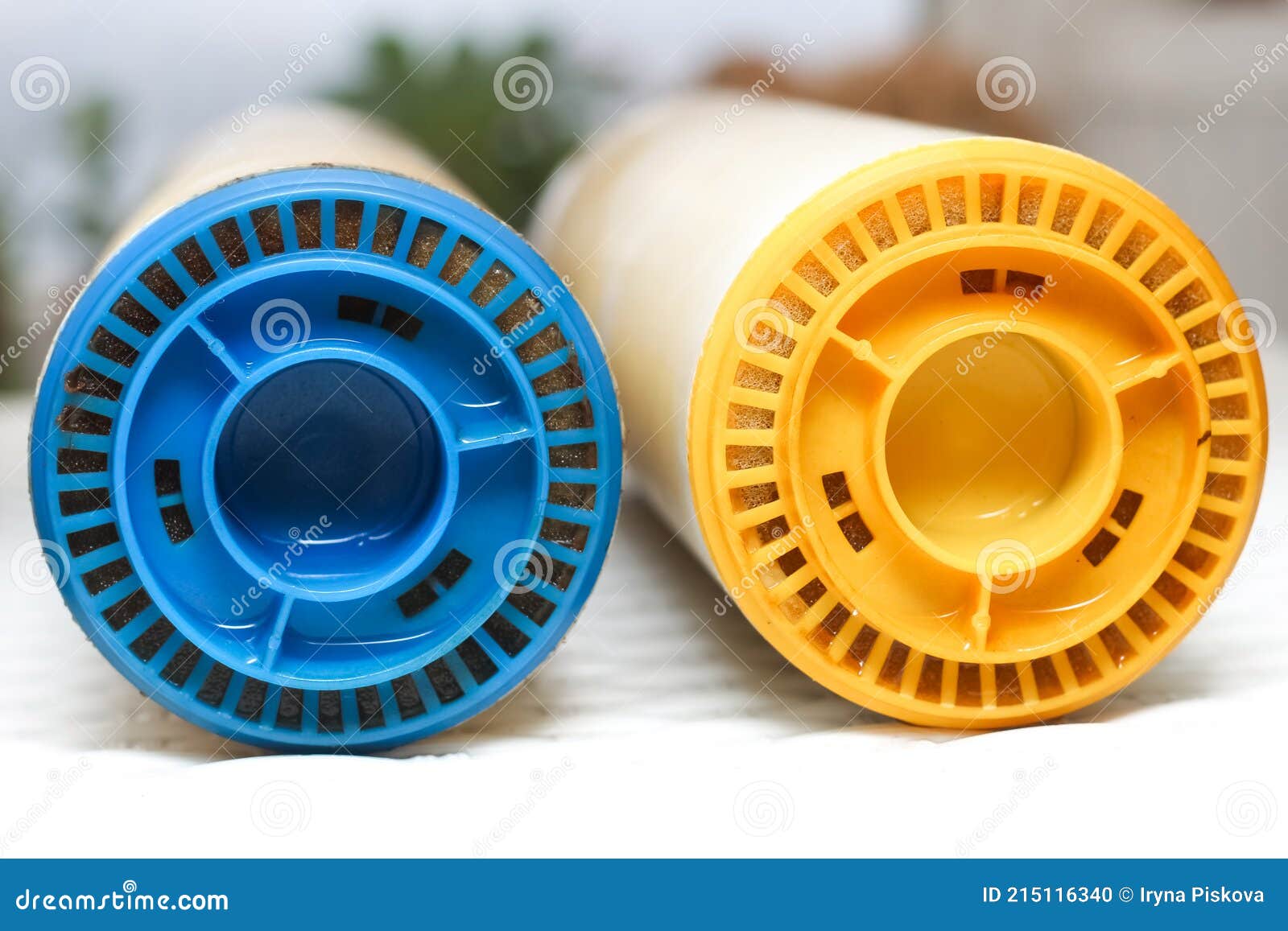 Two Replaceable Used Water Filters. Replaceable Dirty Filters for ...