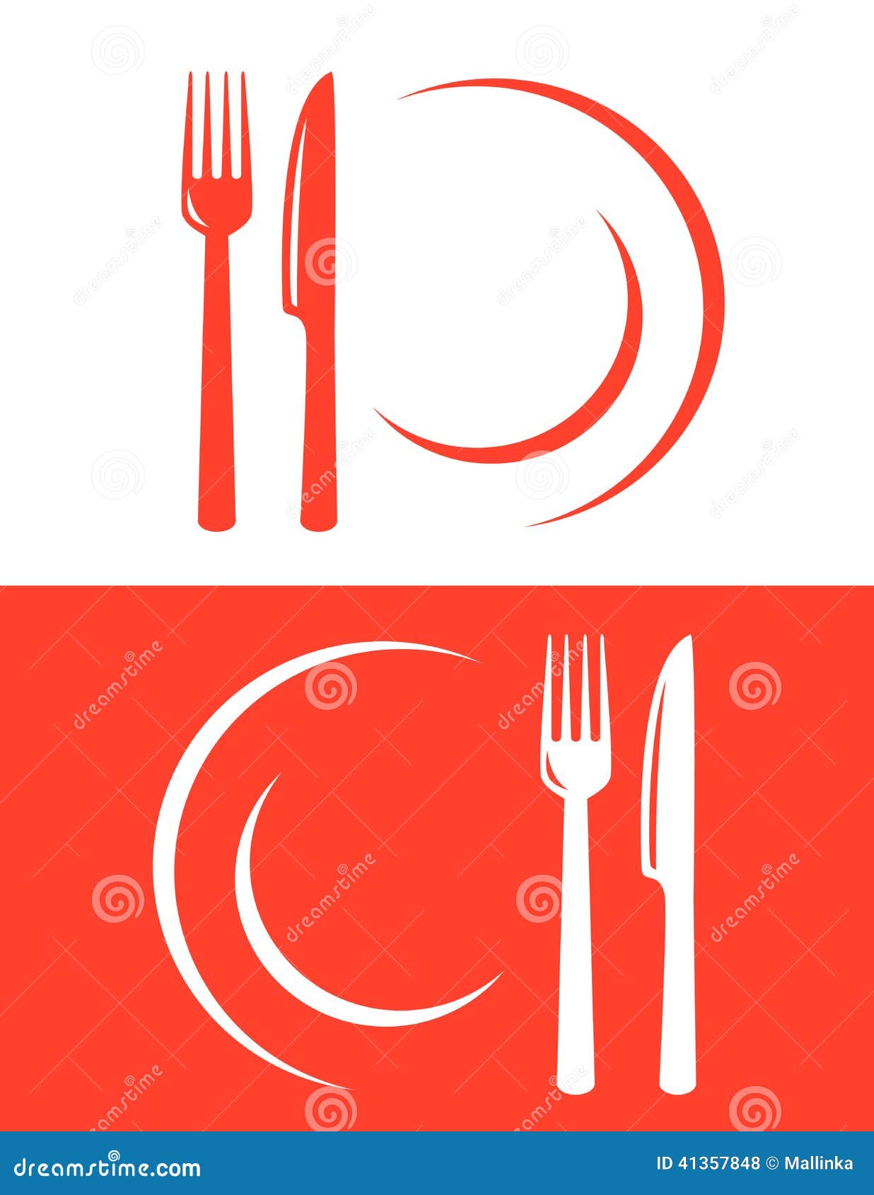 Two restaurant icons stock vector. Illustration of board - 41357848