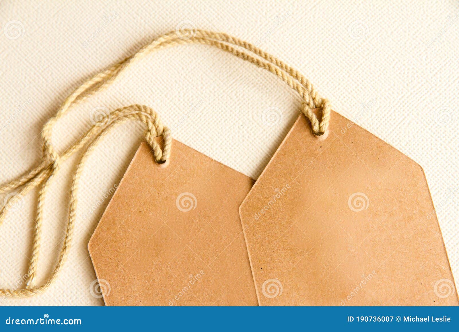 Two Retail Tags for Pricing in a Shop. Stock Image - Image of space ...