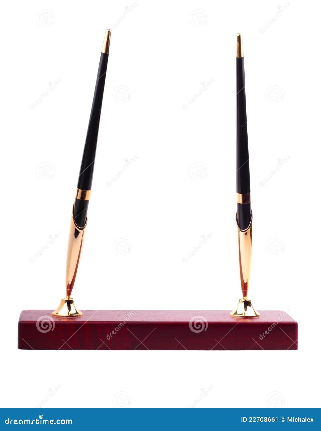 Two retro pens stock image. Image of elite, pact, golden - 22708661