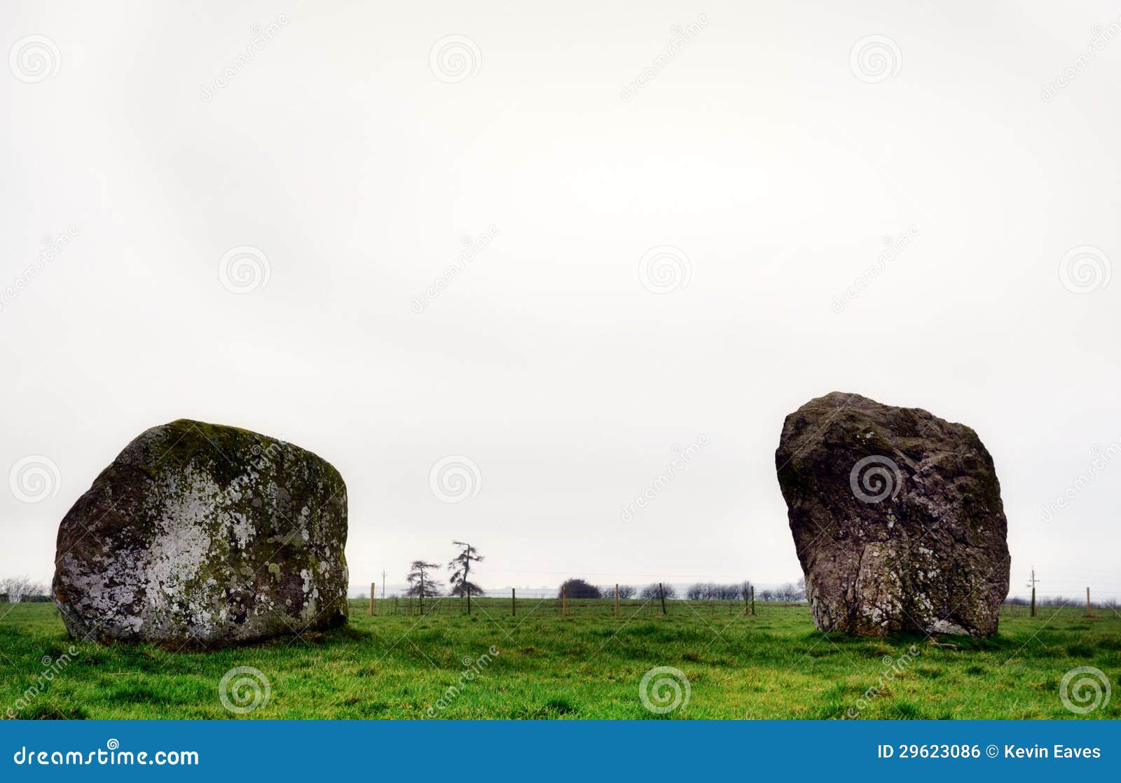 Two Rhyolite Boulders of Long Meg Stone Circle Stock Photo - Image of ...