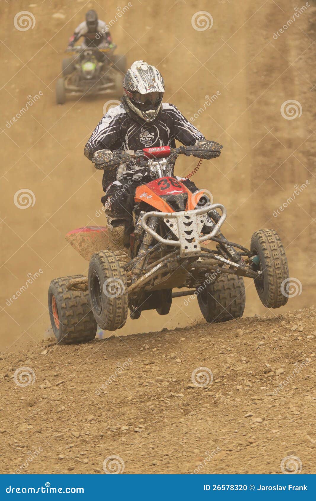 Two Riders in a Quad Race. Vertically. Editorial Image - Image of ...