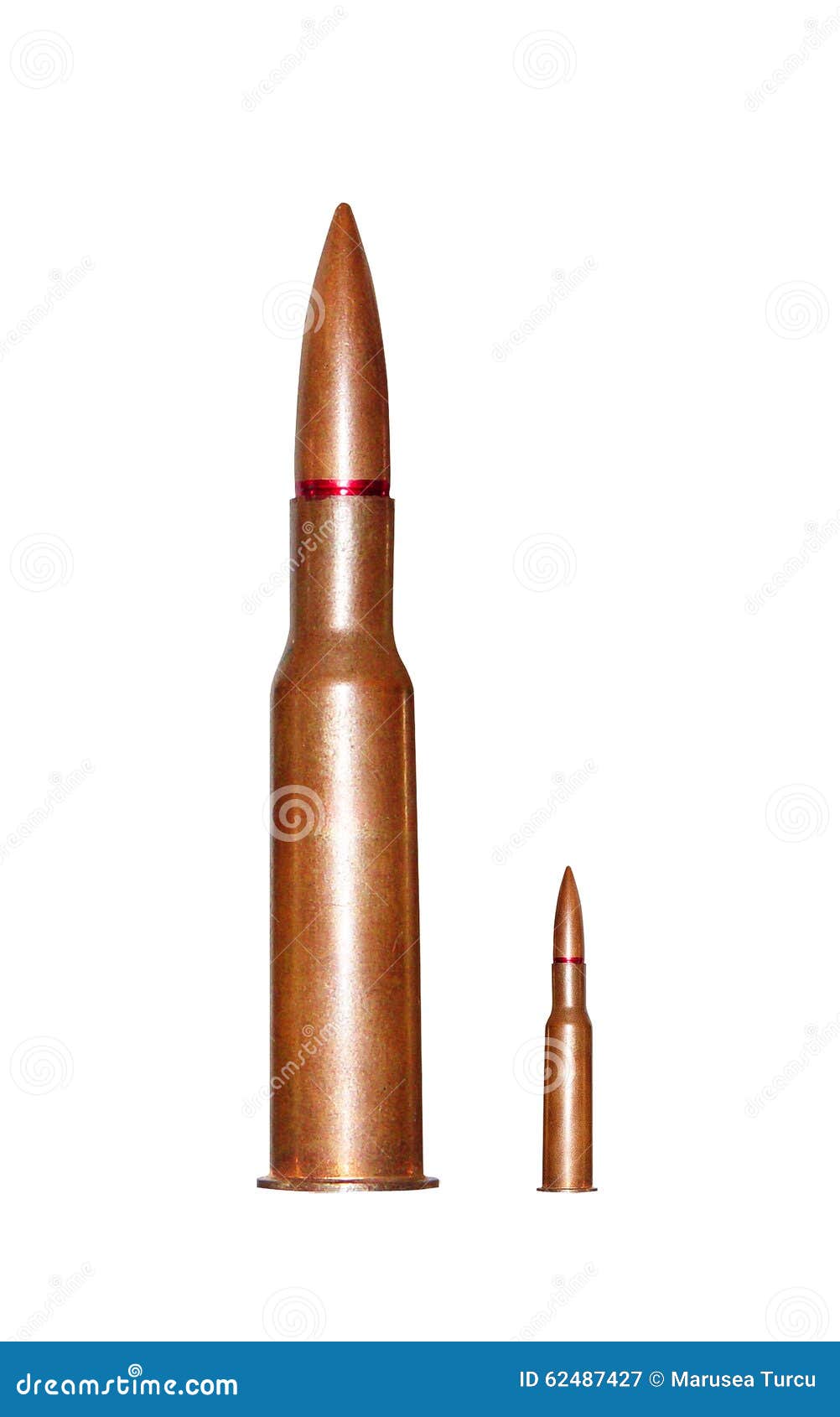 Two rifle bullets stock image. Image of closeup, defense - 62487427