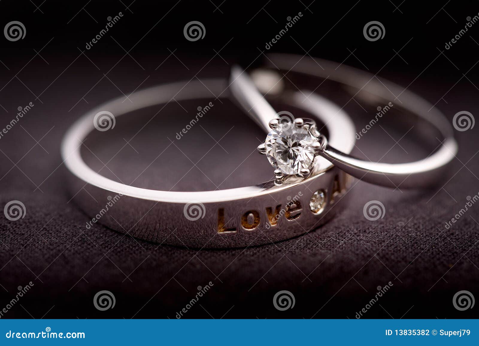 Two rings stock photo. Image of jewelry, handicrafts - 13835382