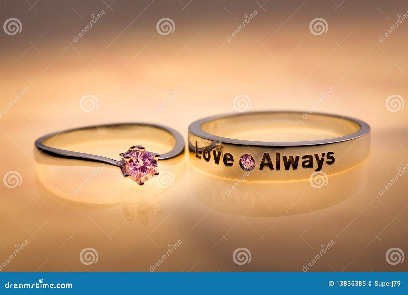 Two rings stock image. Image of wedding, diamonds, eternal - 13835385