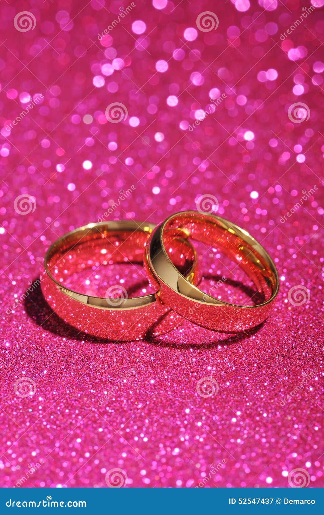 Two rings stock image. Image of band, present, pink, glitter - 52547437