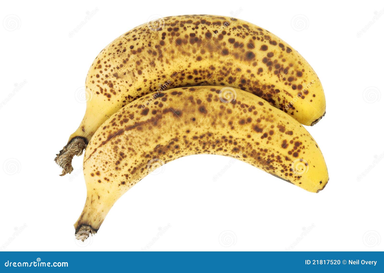 Two Ripe Bananas Cutout stock photo. Image of isolated - 21817520