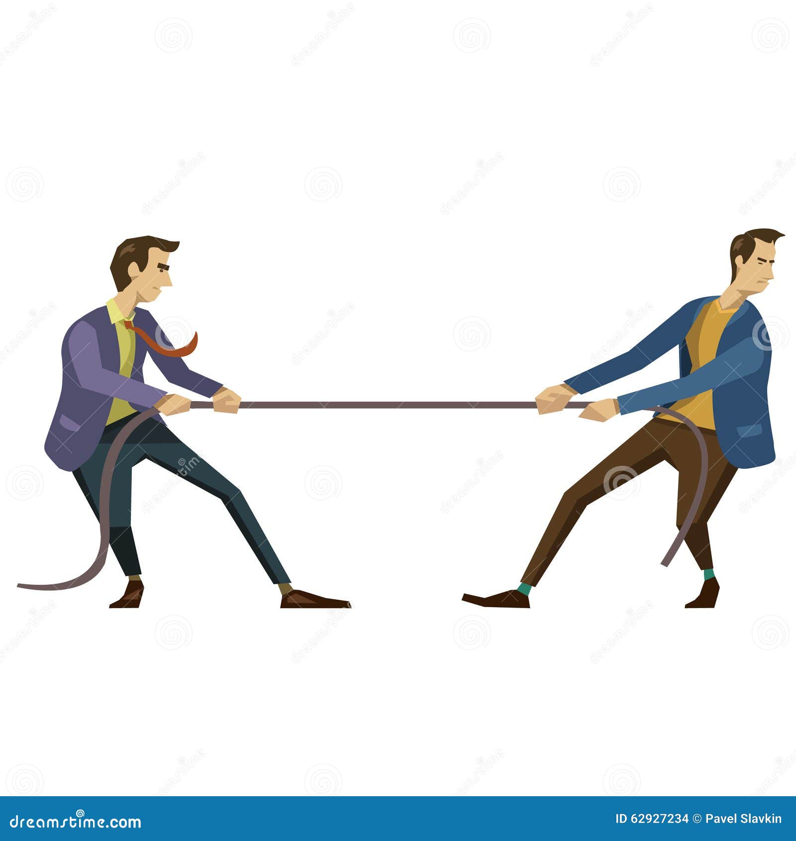 Rival Businessman. Cartoon Vector | CartoonDealer.com #41306047