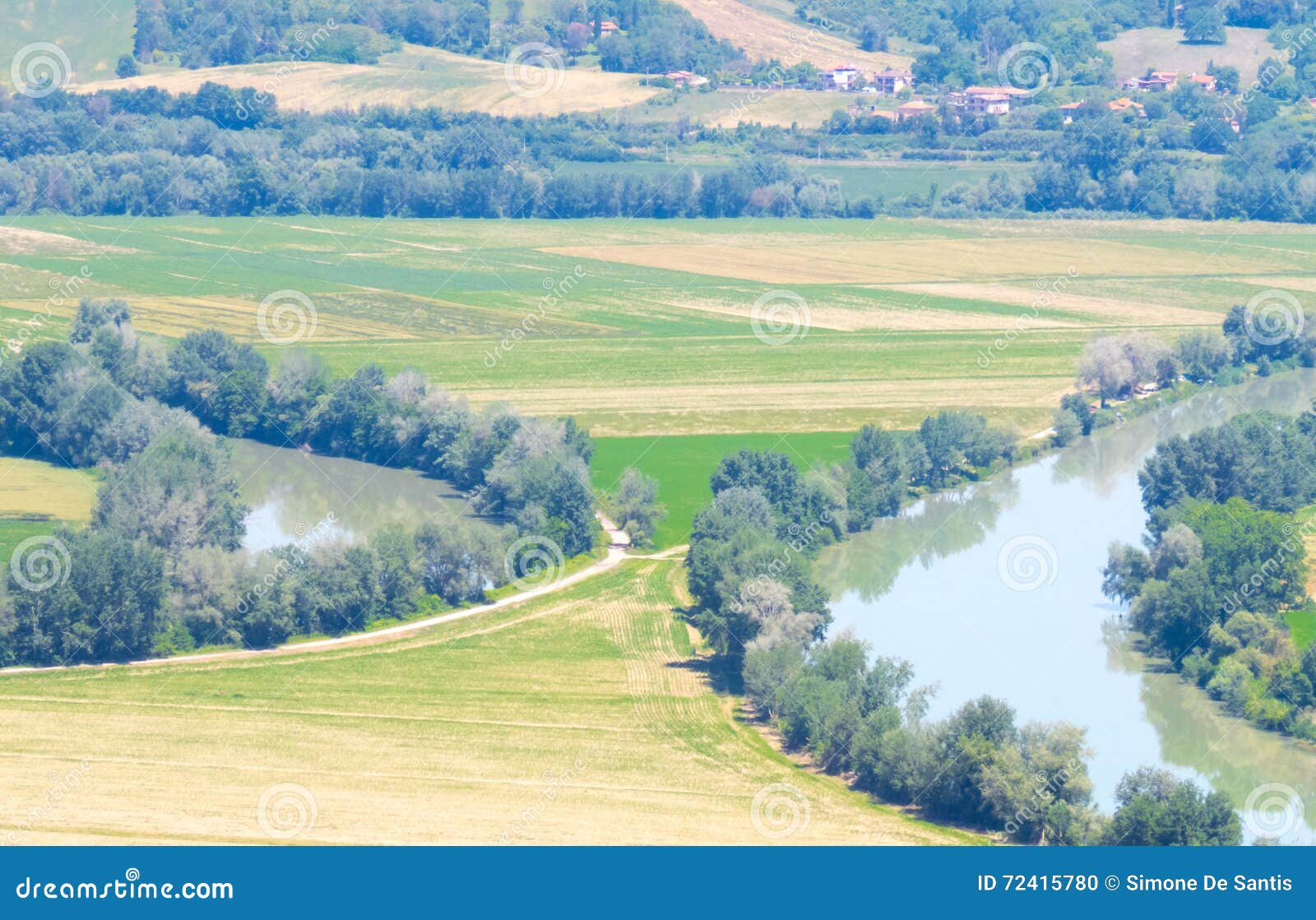 Two Rivers that Come Close without Ever Touching Stock Photo - Image of ...