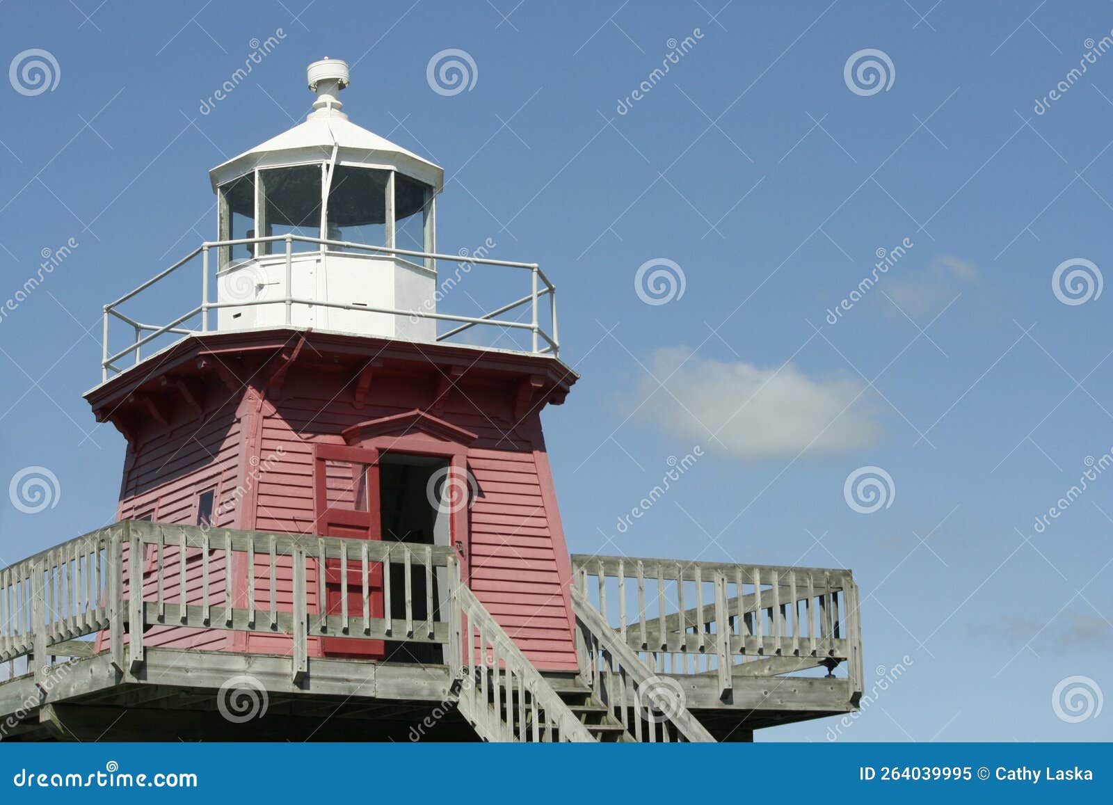 Two Rivers Lighthouse in Two Rivers, Wisconsin Stock Image - Image of ...