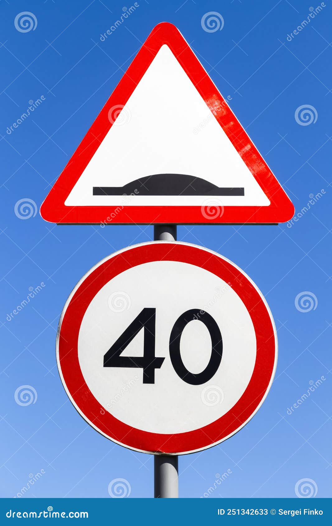 Two road signs stock image. Image of sign, round, maximum - 251342633