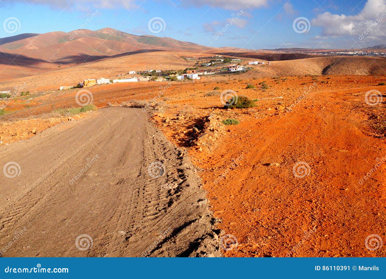 Two roads stock image. Image of dust, sunlight, stone - 86110391