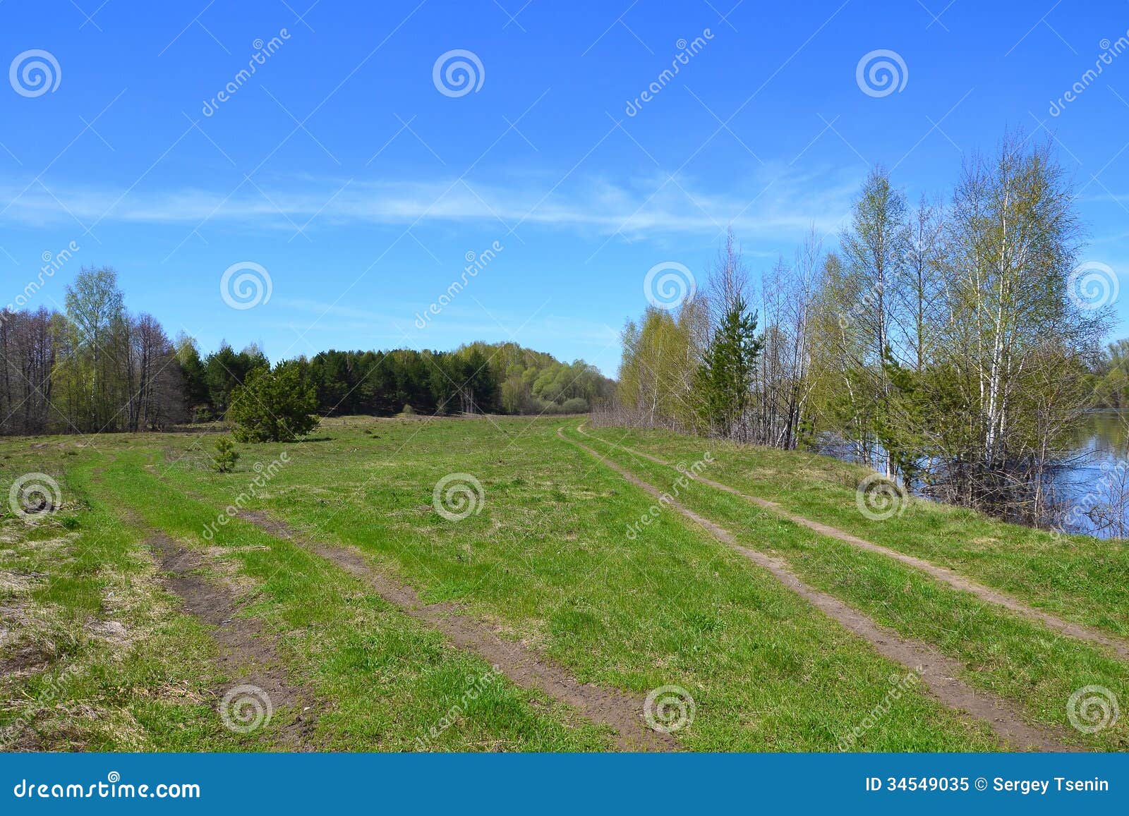 Two roads stock image. Image of land, plant, road, cloud - 34549035