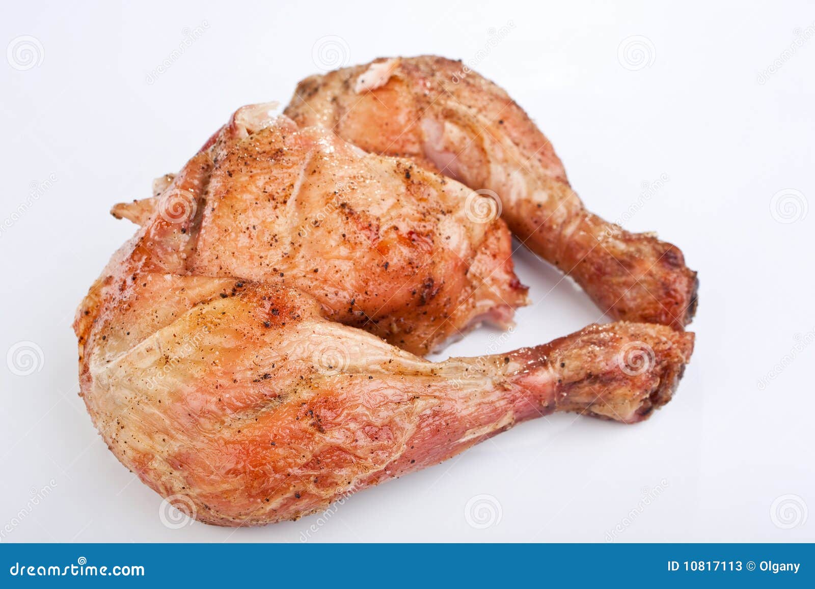 Two roasted chicken legs stock image. Image of meat, dinner - 10817113