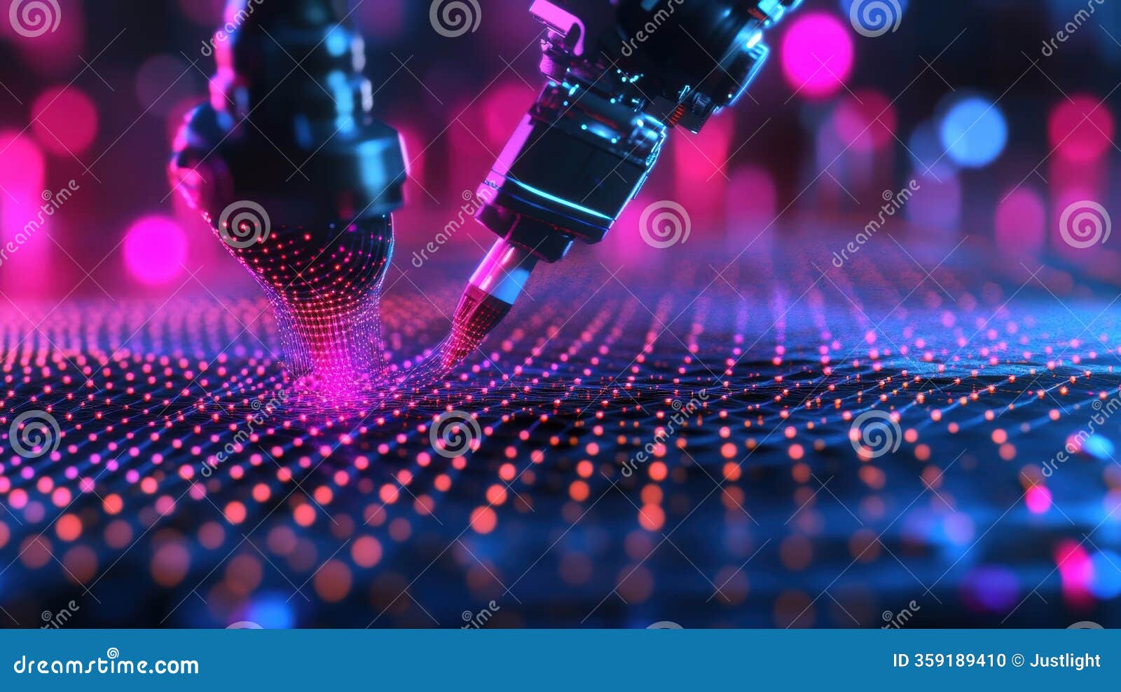 Glowing Mesh 2D Concentration Camp Icon With Flash Spots Cartoon Vector ...