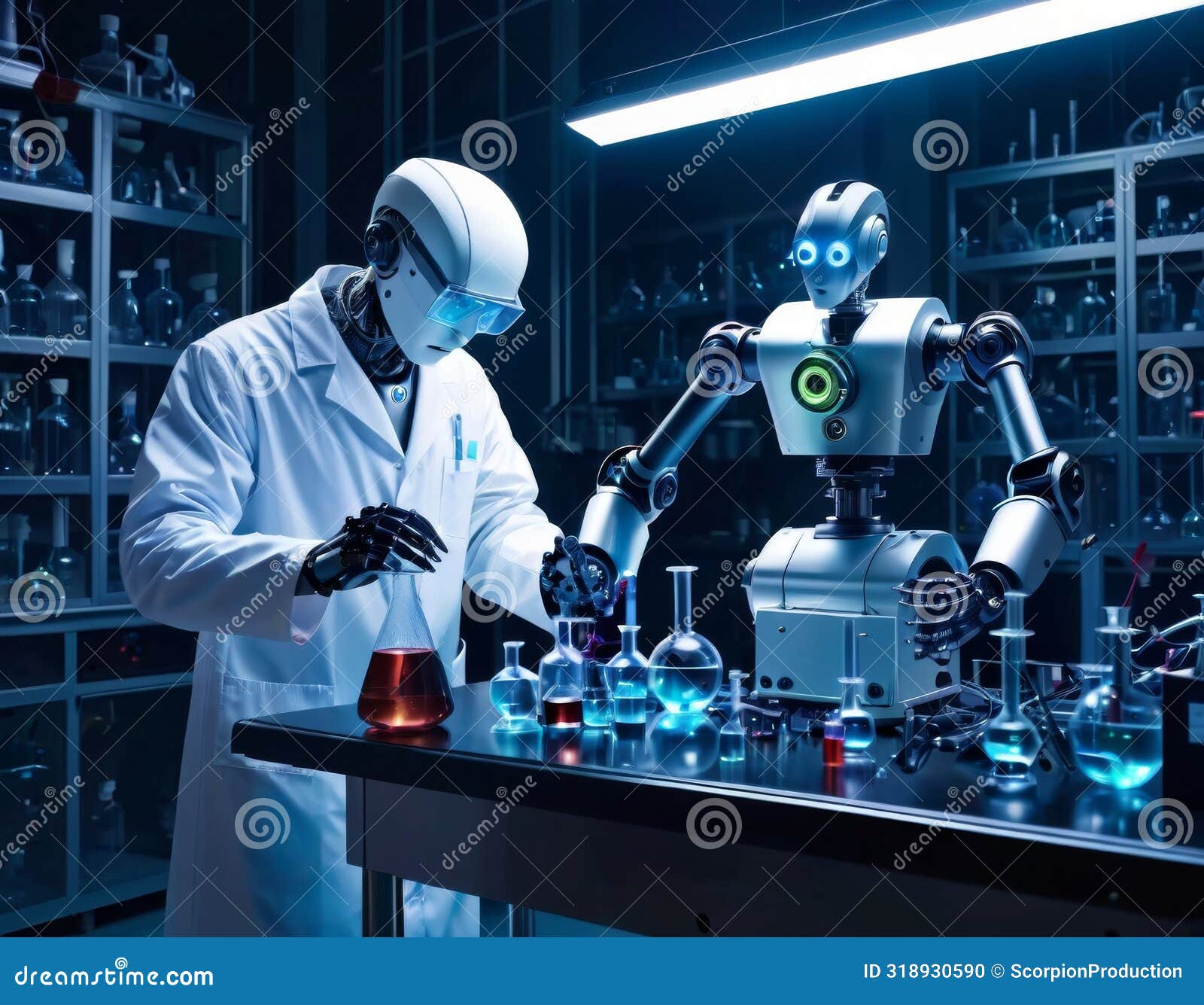 Robotics Experiment in a Lab Setting Stock Photo - Image of discovery ...