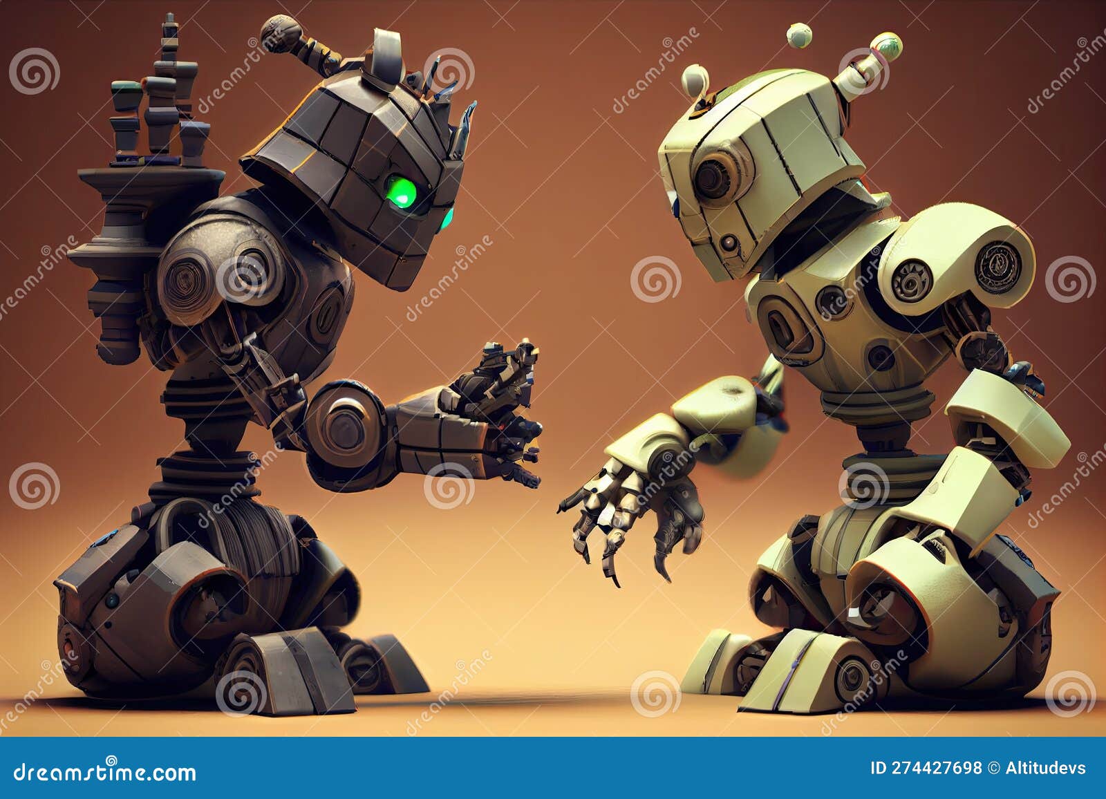 Two Robots with Different Functions and Abilities, but One of Them Can ...