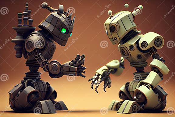 Two Robots with Different Functions and Abilities, but One of Them Can Surprise the Opponent ...